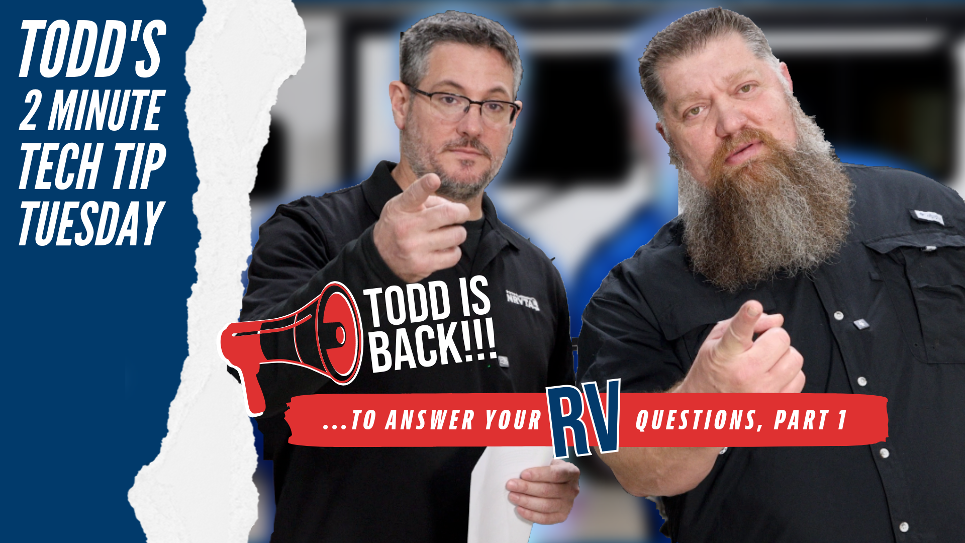 Todd is back to answer your RV questions part 1 – RV Tech Courses