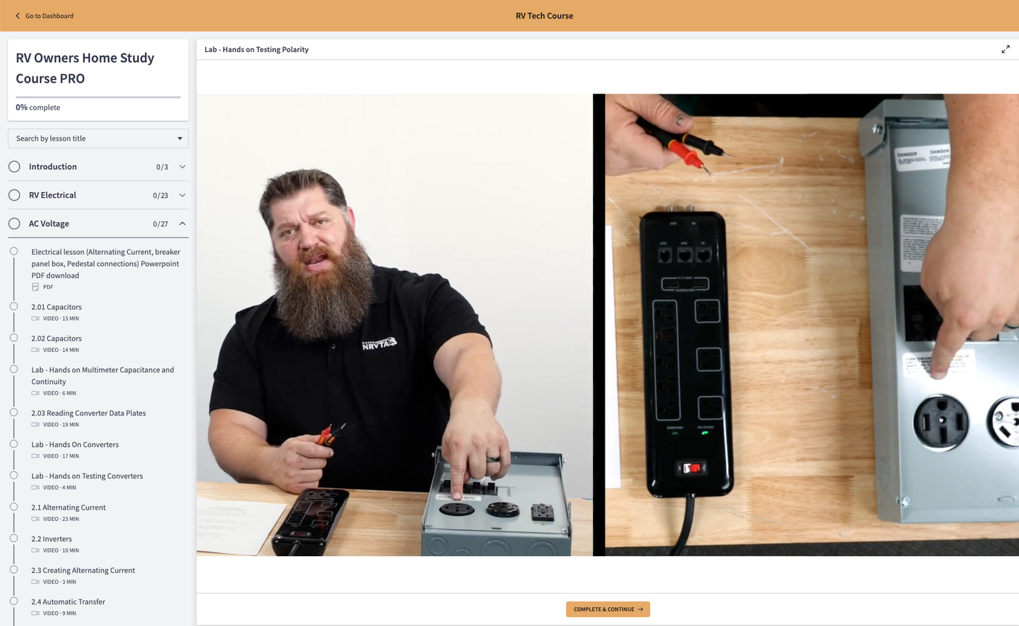 RV Maintenance and Repair Course PRO – RV Tech Courses